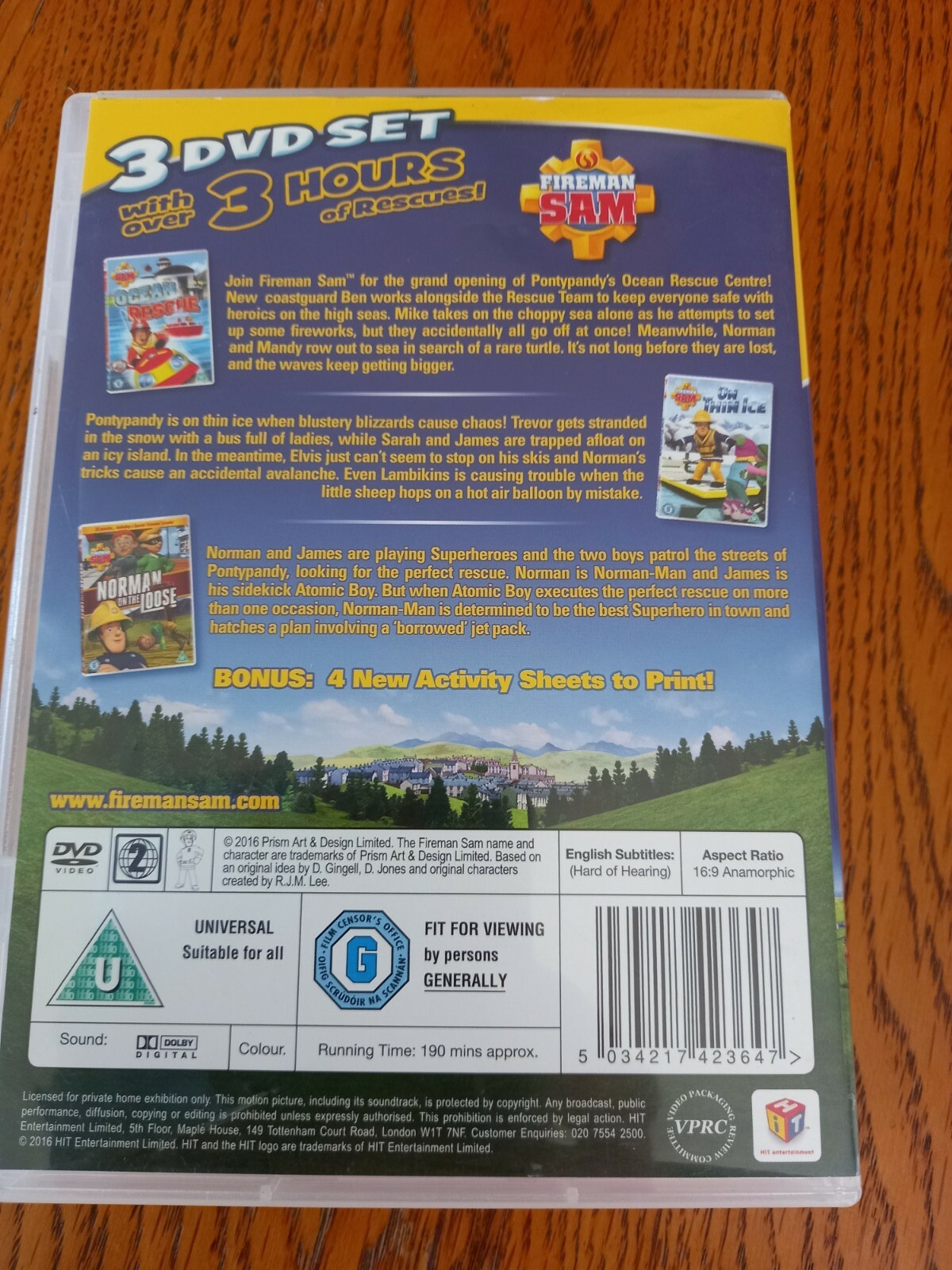 FIREMAN SAM THE PONTYPANDY PACK DVD 3 DISC SET KIDS | eBay
