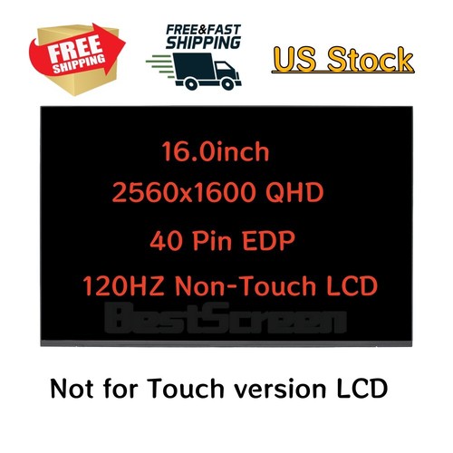 16'' For Dell Inspiron 16 5630 5635 120Hz 2560X1600 40Pin EDP LCD ...