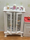1:12 Dollhouse Miniature Furniture Cake Wine Display Cupboard Cabinet ...