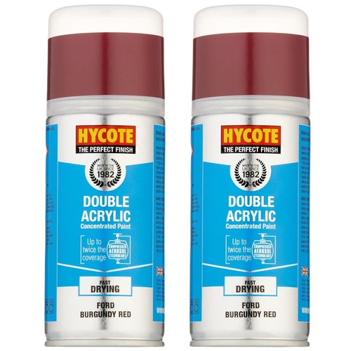 Hycote Colour Spray Paint XDFD501 Ford Burgundy Red 150ml x2 | eBay UK