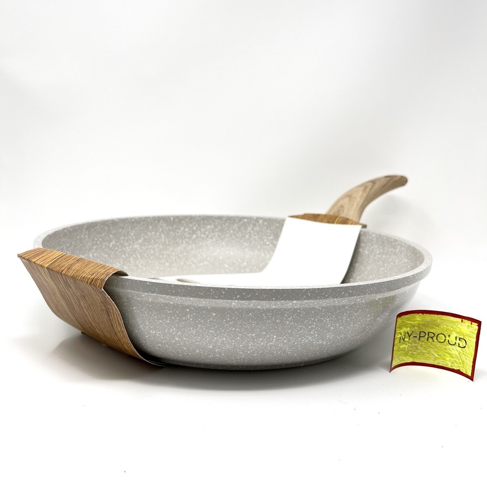 WOODSTONE Skillet Frying Pan Big 12” Natural Elements Heavy Duty ...