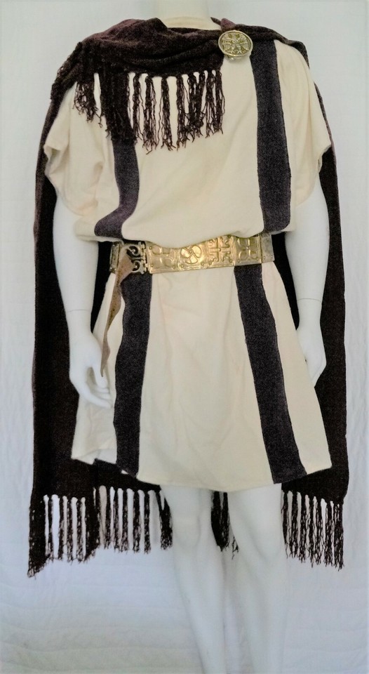 Roman Officers style purple wine cloak fringe paenula sagum legionary ...