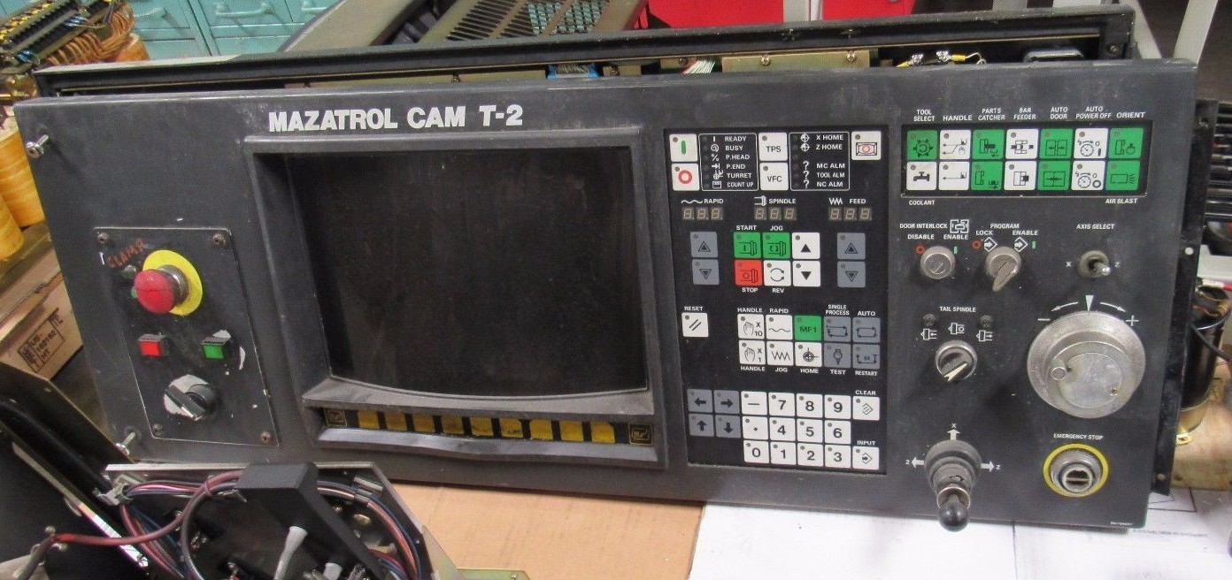 MAZATROL CAM T-2 OPERATOR CONTROL PANEL KEYBOARD, W/ BOARD FX709C FR ...