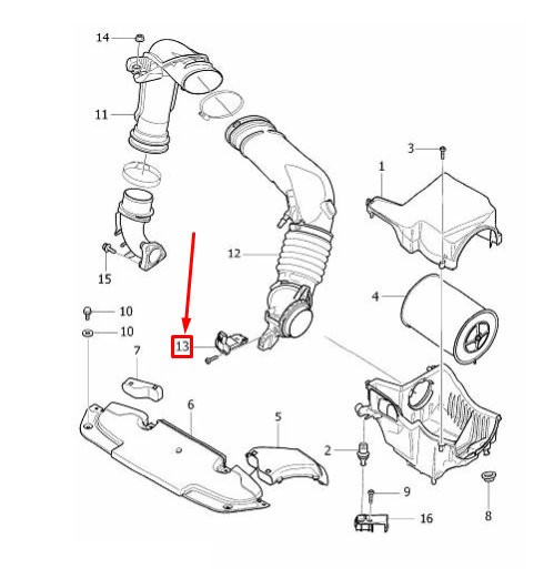 2008 Volvo V50 Air Flow Mass Meter Sensor 31251735 for sale online | eBay