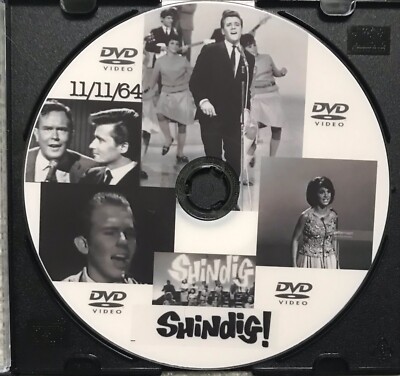 SHINDIG TV show DVD Nov. 11, 1964 Great Quality from Master; Billy J ...