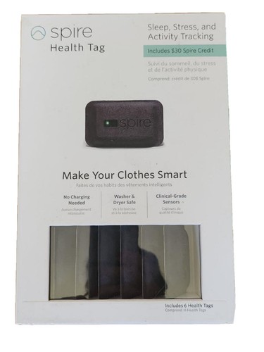 Spire Health Tag Sleep Stress and Activity Tracker (6 Pack) Model S2 ...