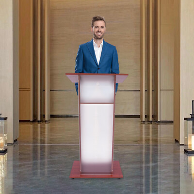 46" Woood Podium Conference Pulpit Podium Speech Church Lectern Stand ...