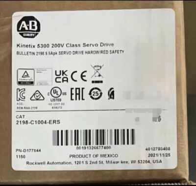 New Allen Bradley 2198-C1004-ERS kinetix 5300 servo drive safety Module ...