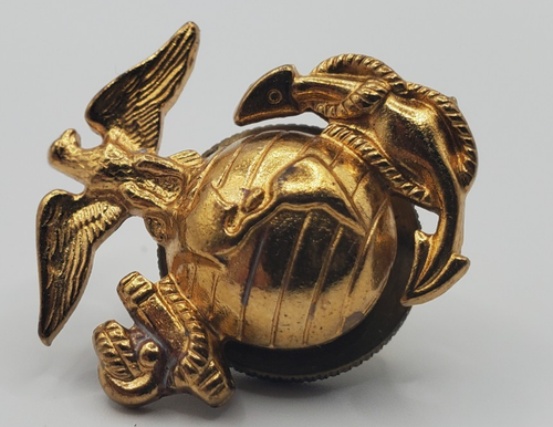 USMC / Marine Corps - Eagle Globe Anchor Badge (screw back) 1" Gold ...