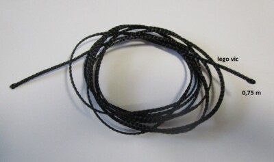 Lego x77cc75 Black String Cord Medium Thickness 0,75m bateau Pirate ...