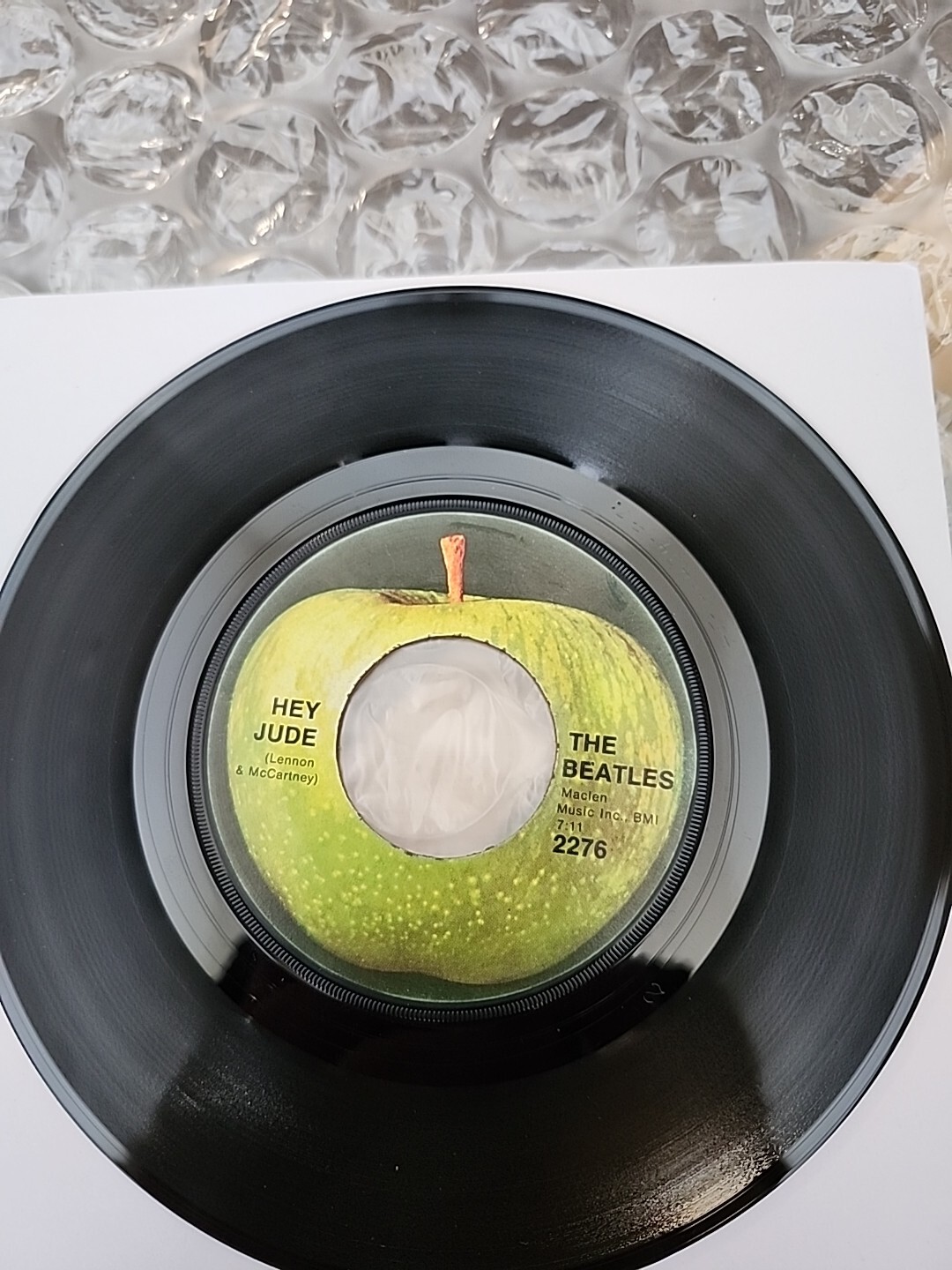 The Beatles "Hey Jude" 1968 USA 7" first issue West Coast record near ...