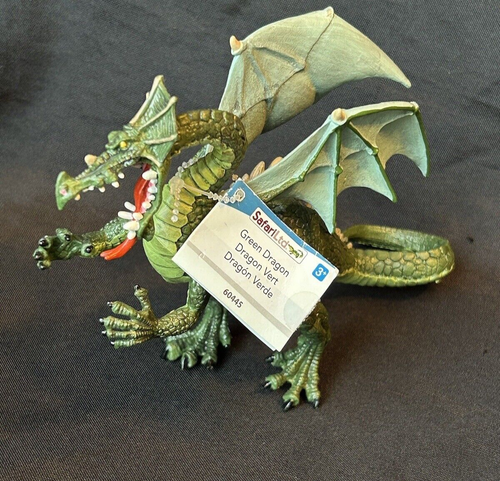 NEW 2010 Safari Ltd GREEN DRAGON 60445 Battle Figurine Toy Mythical ...