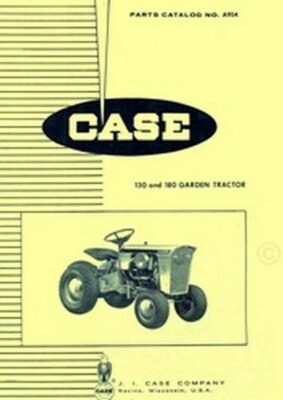 Case 130 180 Garden Tractor Parts Catalog Manual A954 | eBay