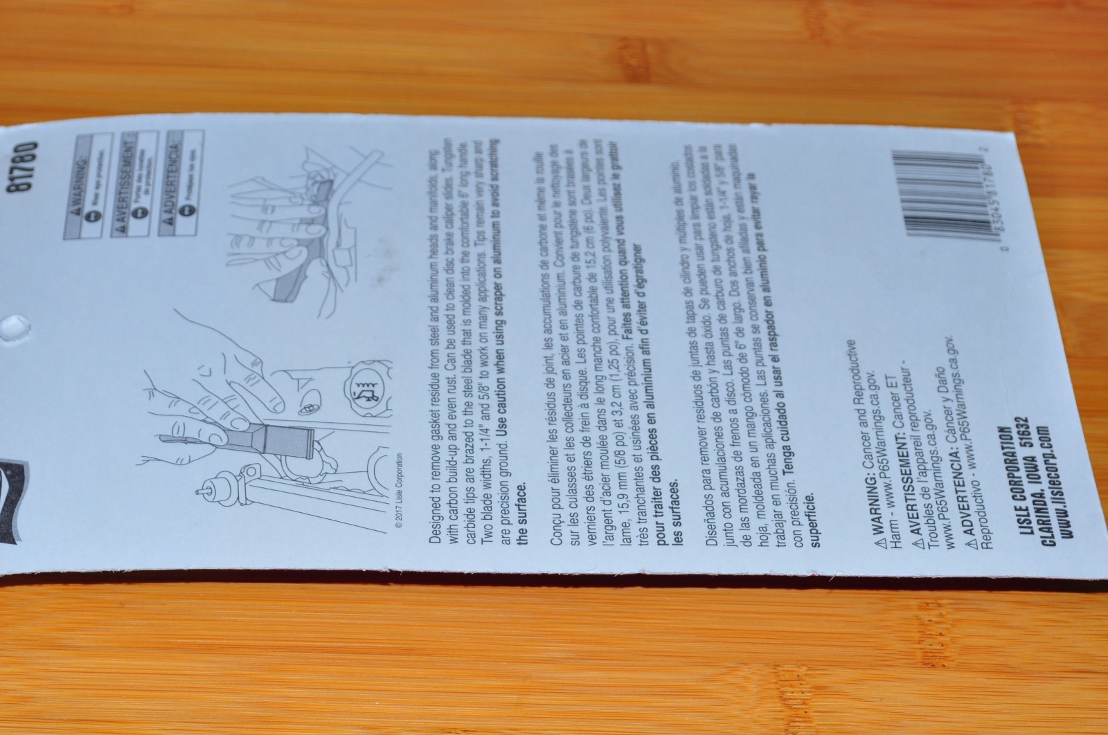 CARBIDE SCRAPER SET 5/8" & 1-1/4" LISLE 81780 | eBay