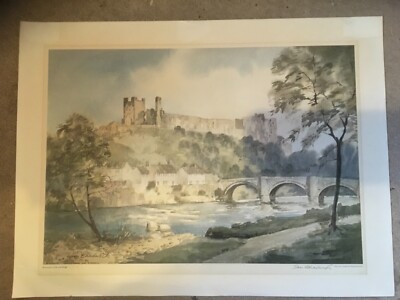 Richmond Castle and bridge limited edition print signed Sam Chadwick | eBay