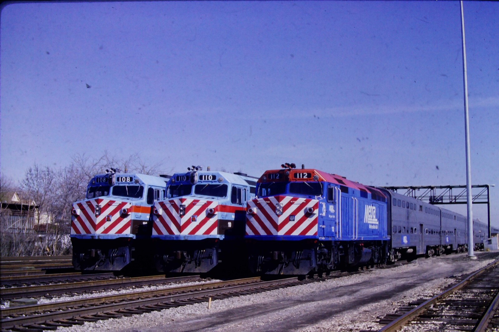 Kodachrome Original Slide Metra EMD F40-PH #112 (1988) - Item #C3323 | eBay