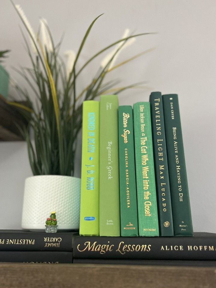 Stack of 6 colorful books for Decorating Staging | Book Decor| Home ...