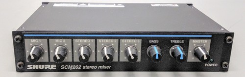 Shure SCM262 4-input analog stereo and microphone mixer CLEAN | eBay