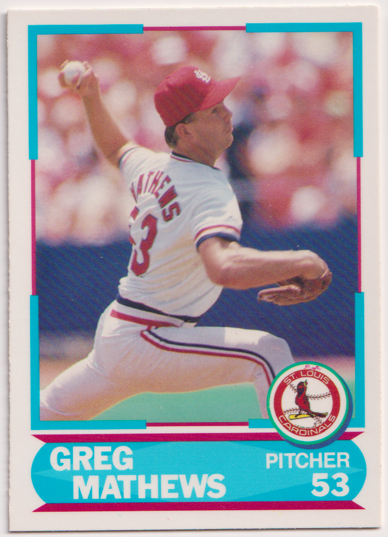 1988 Score Young Superstar #35 Greg Mathews St. Louis Cardinals | eBay