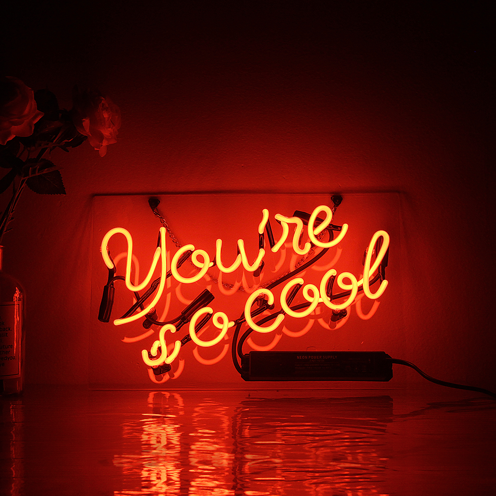 Orange Neon Aesthetic