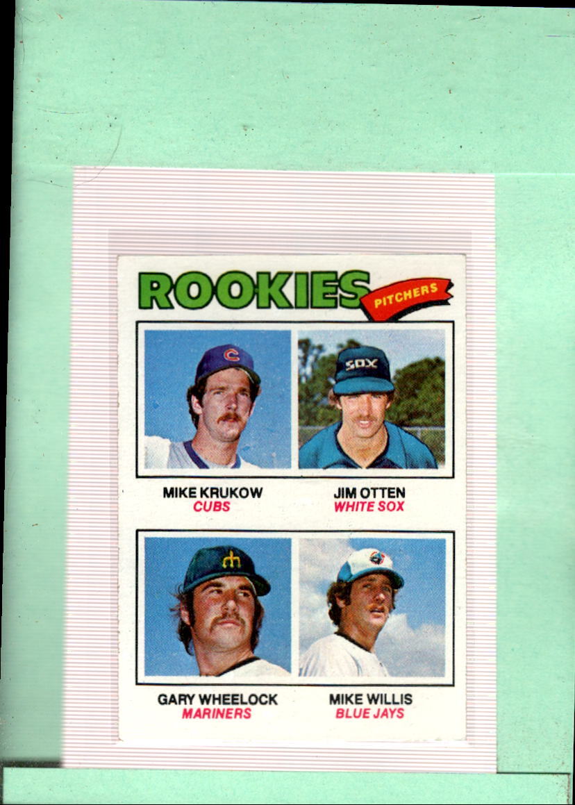 1977 Topps #493 Mike Krukow/Jim Otten/Gary Wheelock/Mike Willis NM+ RC ...