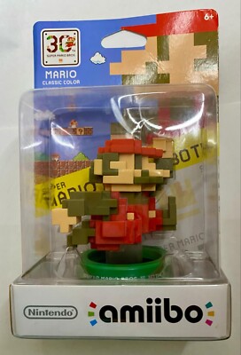 Nintendo Amiibo Super Mario 30th Anniversary Classic Color 8-Bit Mario ...