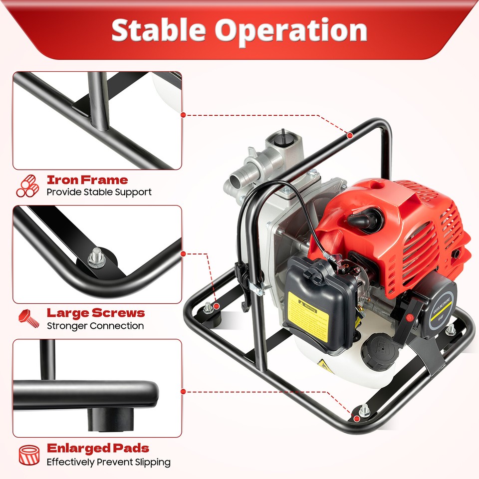 Gas Powered Water Pump,Water Transfer Pump, Gas Water Pump 1 Inch 2 ...