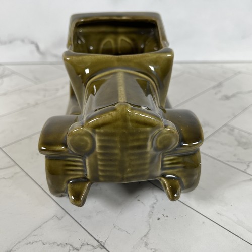 Vintage McCoy Pottery Green Ceramic Model T Convertible Car Planter 10 ...