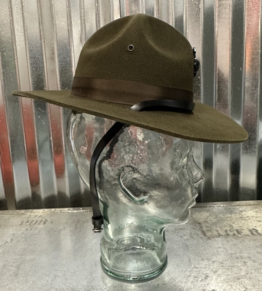 USMC Marine Corps DI Campaign Cover Drill Instructor Hat Size 6 1/8 | eBay