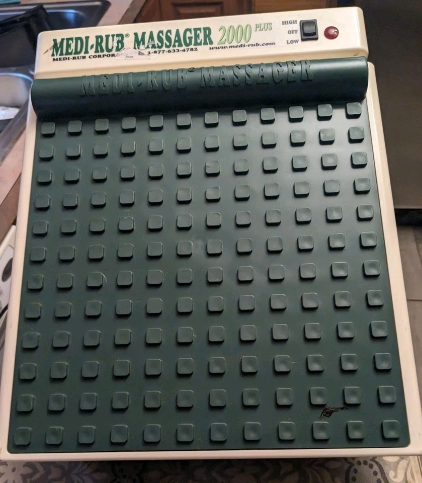 Medi-Rub Foot Massager 2000 Plus MR-3F High & Low Speed /Green & White ...