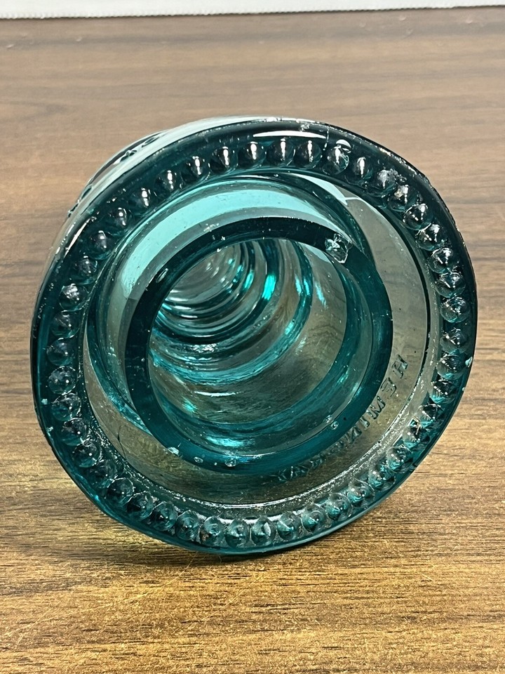 Hemingray 40 Glass Insulator Aqua | eBay