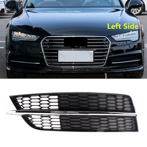 Left ABS Bumper Fog Light Lower Grille Cover Fit For Audi A7 S-Line ...