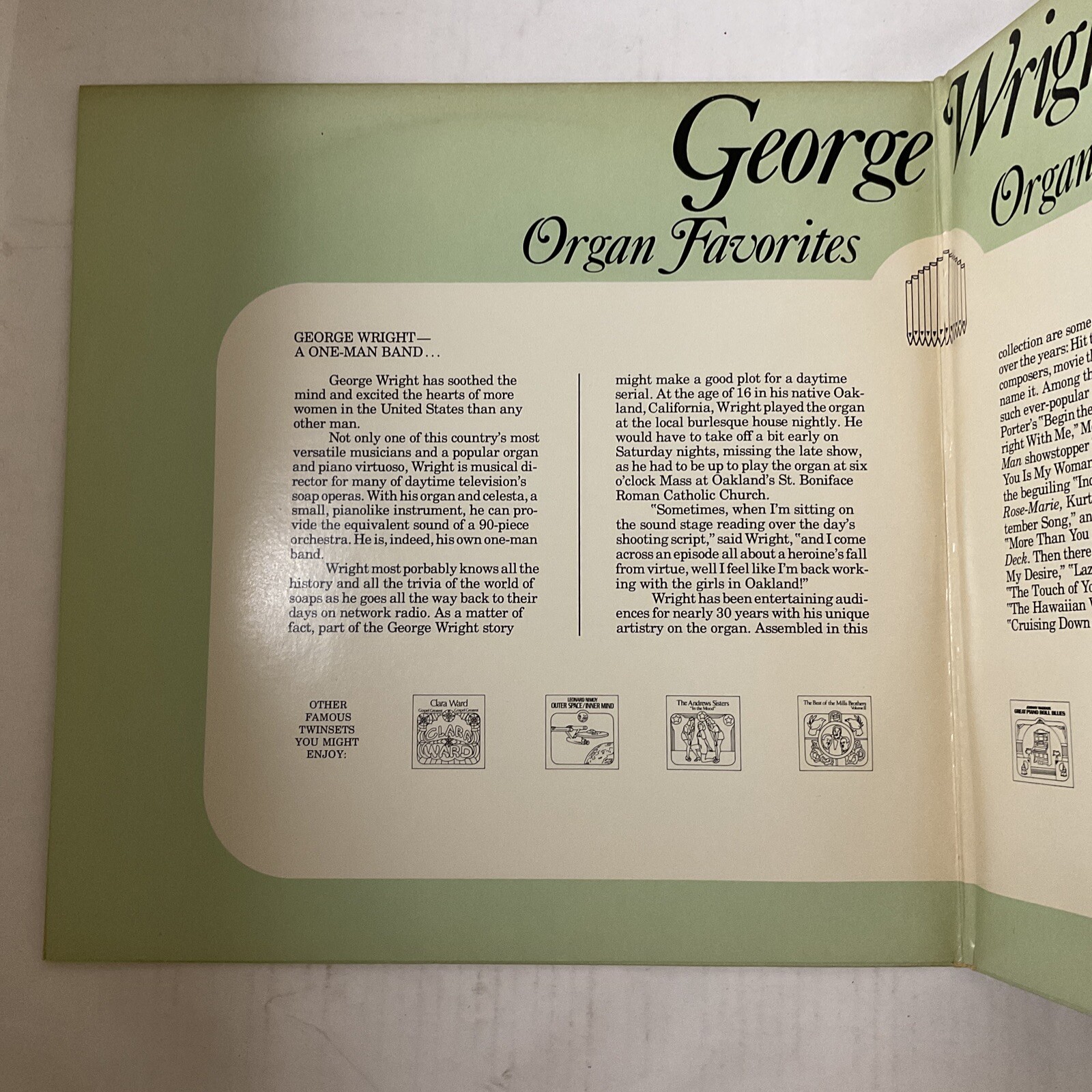 George Wright – Organ Favorites PAS-2-1025 Vinyl LP AB23 | eBay