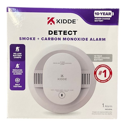 Kidde Detect Smoke + Carbon Monoxide Alarm 10-Year Battery 30CUD10 | eBay