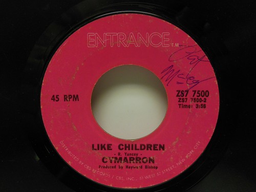 Cymarron: Rings / Like Children, 45 RPM VG+ | eBay