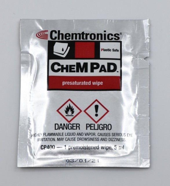 Chemtronics CP400 Chempad Alcohol Wipes - Pack of 50 for sale online | eBay