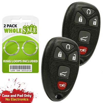 2 Replacement For 2008 2009 2010 2011 Buick Enclave Key Fob Remote ...