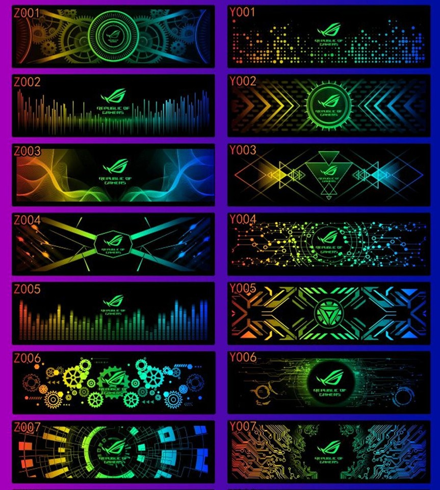 Custom Pic & Size ARGB GPU Side Panel GPU Backplate Colorful Light ...