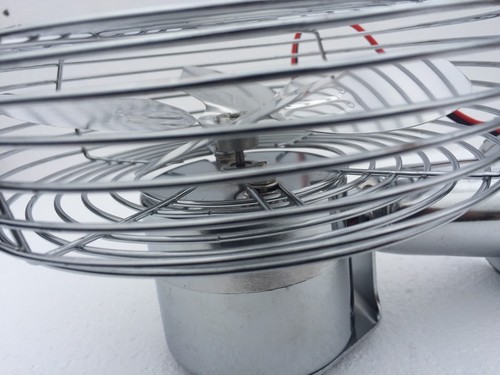 TRACTOR CAB COOLING FAN WINDSHIELD DEFROST CHROME 2 SPEED 600 CFM 12V ...