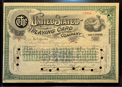 1917 USPCC Signed Arthur Morgan & Wife Edna + Omwake Playing Cards Co ...