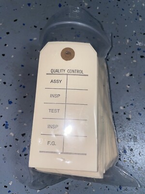 Quality Control Tags 105 | eBay