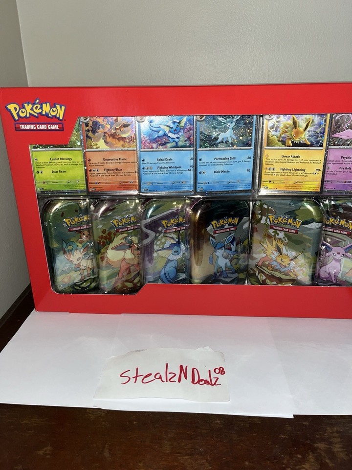 Pokemon TCG Prismatic Evolutions Costco Mini Tins 8 Pack | eBay