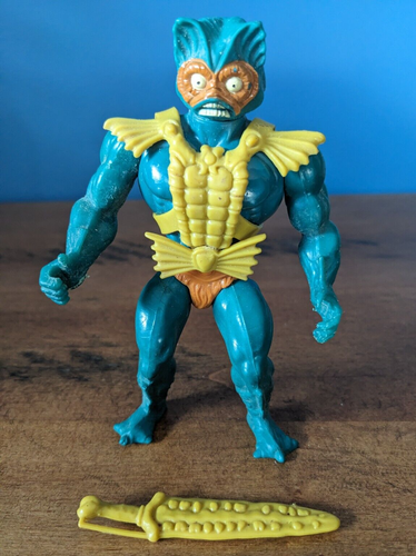 MOTU HE-MAN -MERMAN Action Figure 100 % COMPLETE 1981 Mattel Sword 81 ...