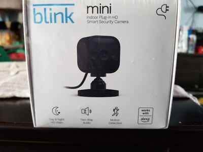 Blink Mini Indoor 1080p HD WiFi Security Camera Motion Detection Black ...