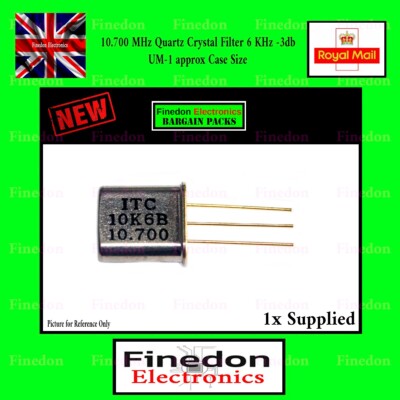 ITC 10.7 MHz Crystal Filter -3db 6 KHz Resonator Quartz Xtal 10K6B ...