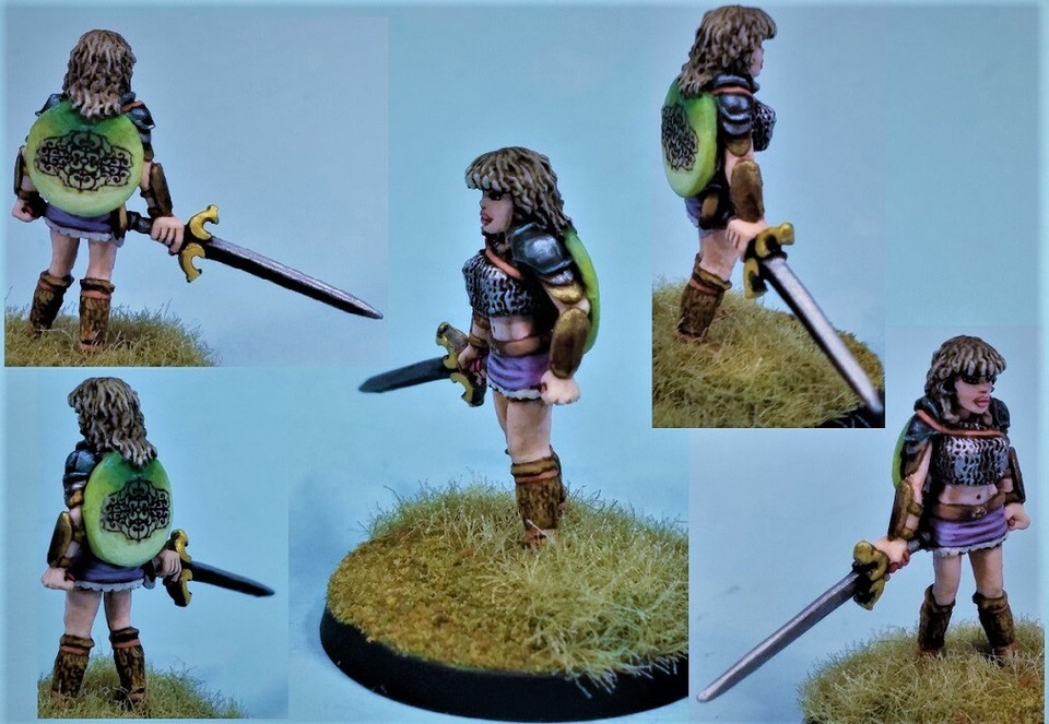 Ral partha painted miniature cute female fighter | eBay