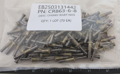 Cherry Rivet, 1 lot (70 each) P/N: CR863-6-8 (EB2503131442) | eBay