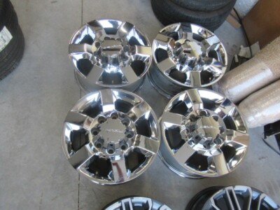 2015 to 2019 GMC SIERRA 2500 3500 OEM FACTORY CHROME 18" WHEELS RIMS ...