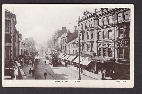 Wales CARDIFF Real photographic postcards by .. ERNEST T BUSH ... sold ...
