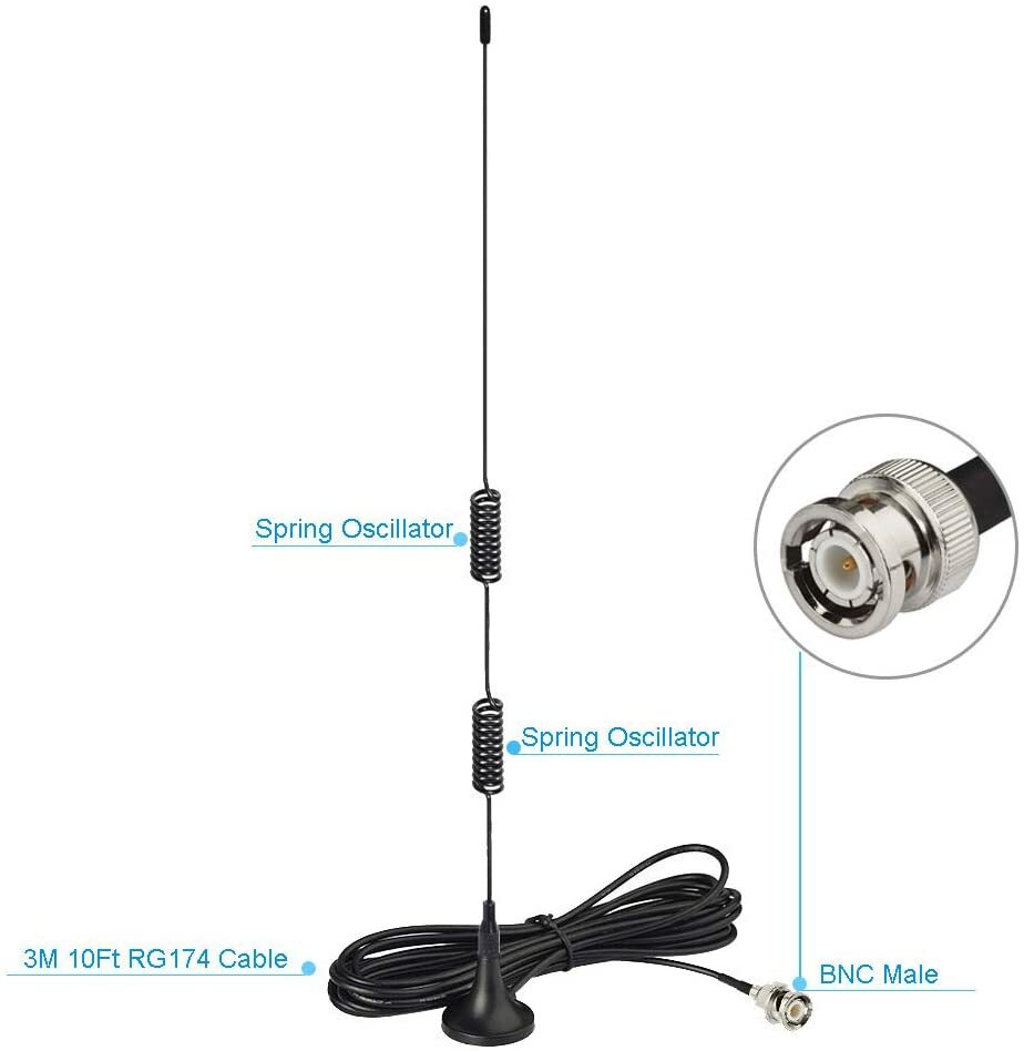 BNC Male Antenna Aerial For Uniden BC125AT BC75XLT BC95XLT BC125AT ...